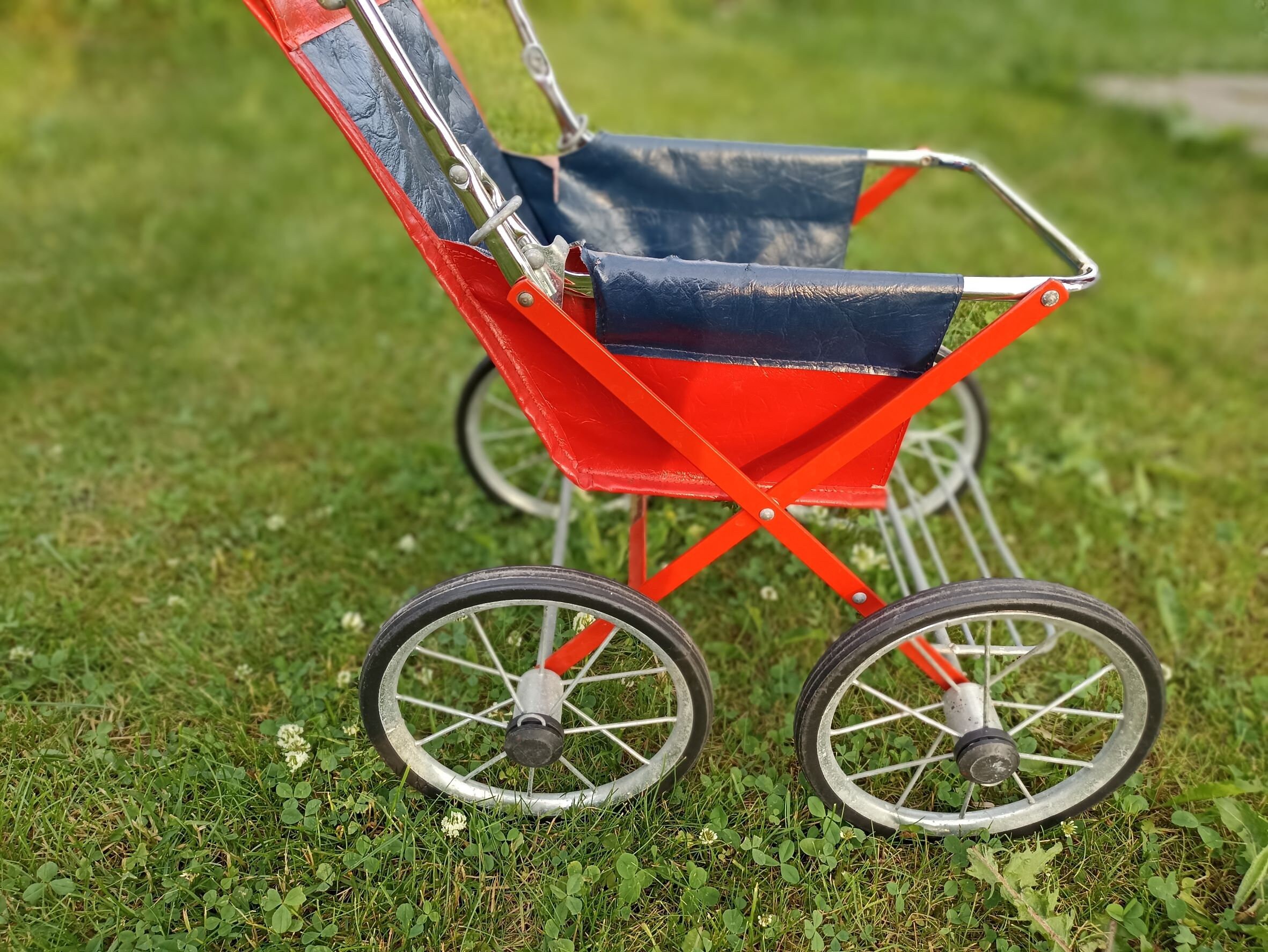 Swedish Midcentury Vintage Toy Metal Doll Carriage Stroller Buggies ...