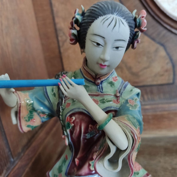 Porcelain Chinese Lady Figurine - Etsy UK