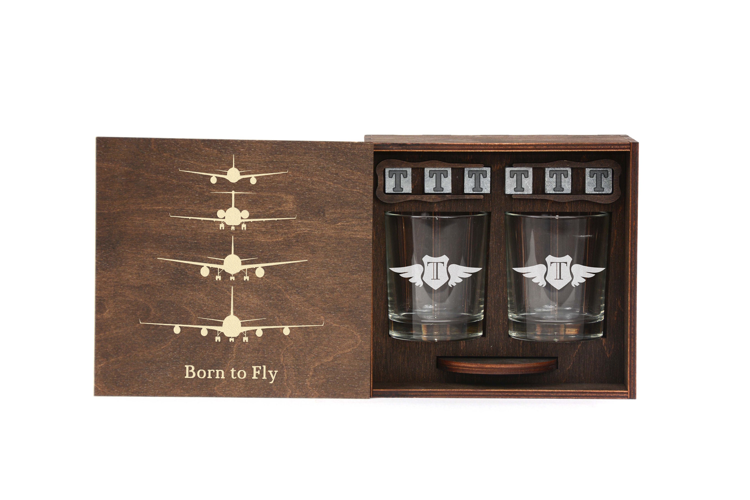 Personalized Pilot Gift, Aviator Gift, Pilot Retirement Gift, Whiskey ...