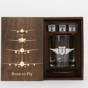 Personalized Pilot Gift, Aviator Gift, Pilot Retirement Gift, Whiskey ...