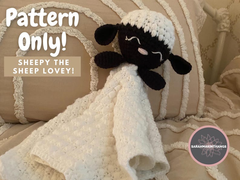 Sheepy the Sheep Lovey CROCHET PATTERN ONLY - Etsy