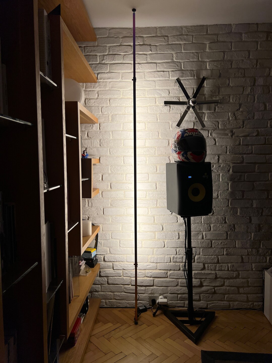 LED Bar Floor Lamp With a Titanium Finish, Led Lightning,lampshade ...