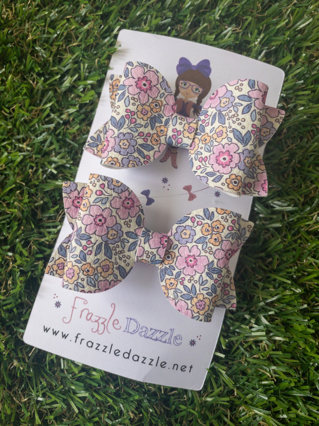 Hair Bows, Pigtails, Pigtail Hairbows, Small Hair Clips, Girls Hair ...