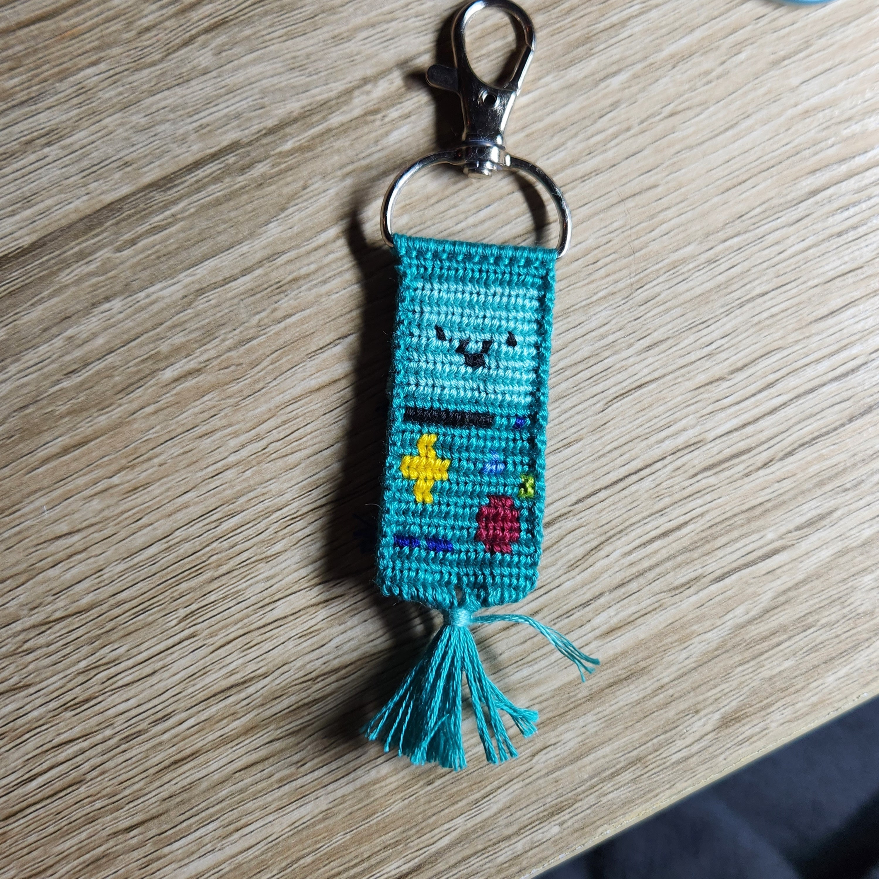 BMO Adventure Time Keychain Set | Handwoven Friendship Bracelet Style ...