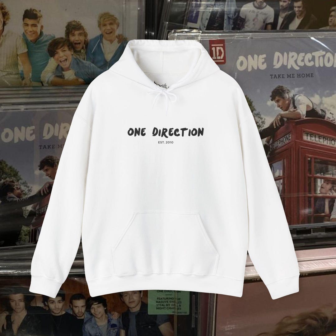 Classic One Direction Hoodie, Trendy Band Sweatshirt, Music Lover Gift ...