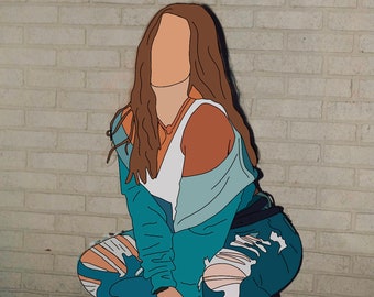 Faceless Portraits - Etsy