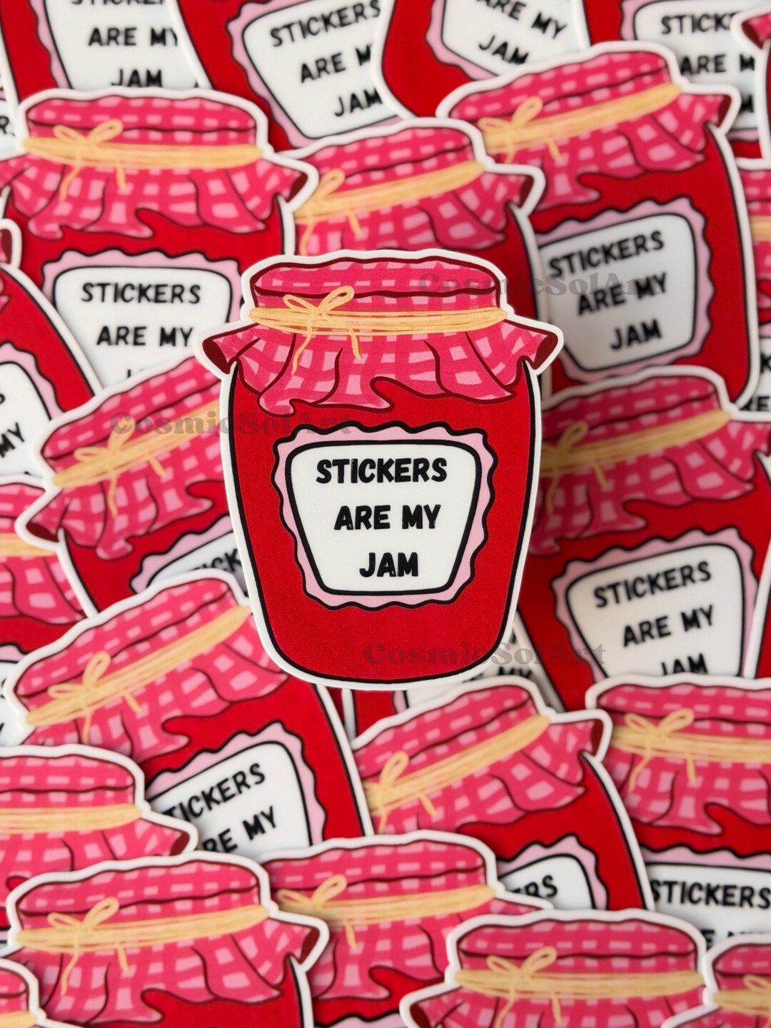 Stickers Are My Jam Jar Sticker : Super Matte Weatherproof Vinyl ...