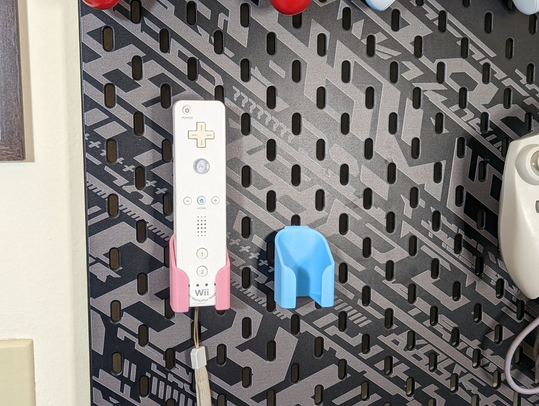 Wii Controller Mount Display for Ikea Pegboards Wiimote Skadis Uppspel ...