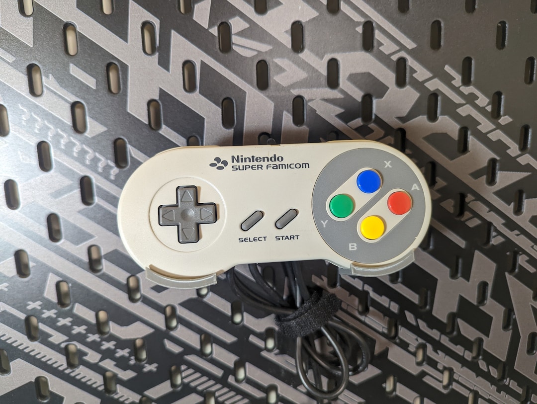 SNES Controller Holder for IKEA Skadis Pegboard Super Famicom Super ...
