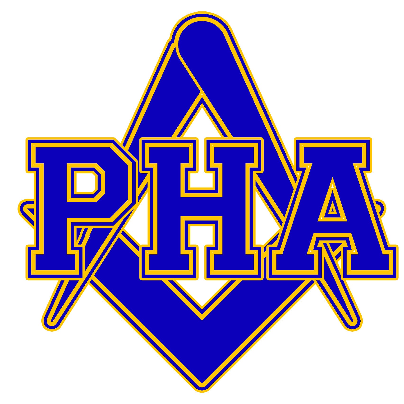 PHA Varsity Blue and Yellow PNG | JPG - Etsy