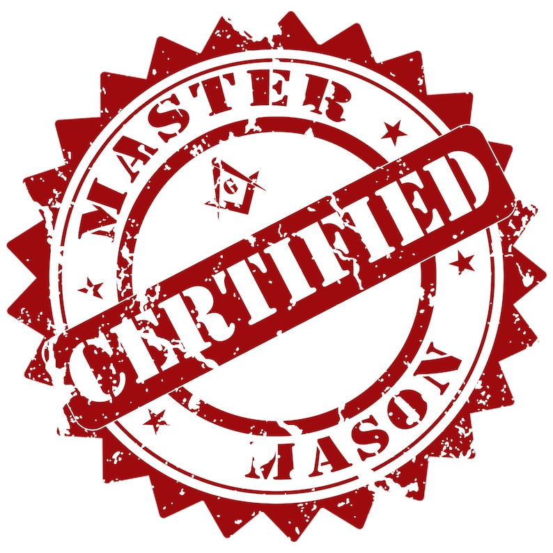 Certified Master Mason PNG | JPG - Etsy
