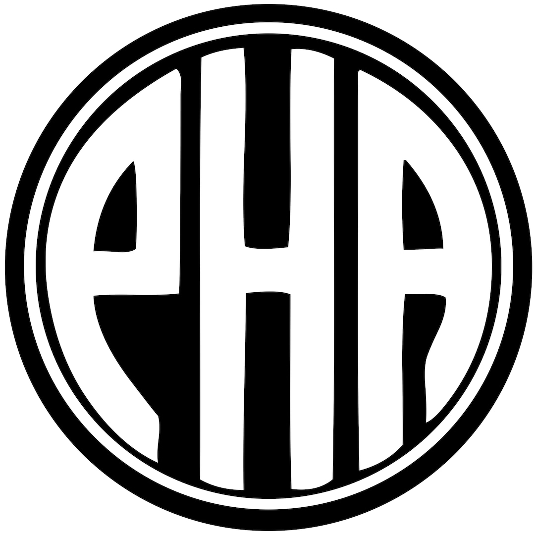 PHA Monogram PNG | JPG - Etsy