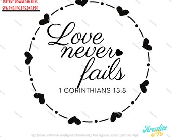 1 Corinthians 13 8 | Etsy