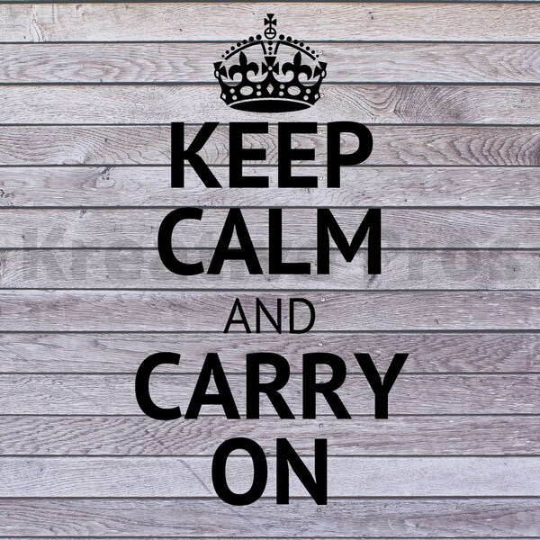 Keep Calm Card - Etsy