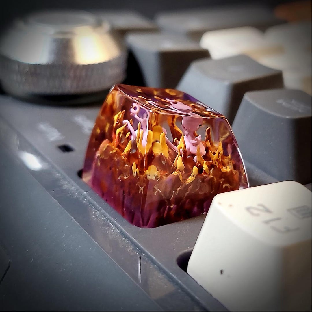 Pokemon Garchomp Artisan Keycaps Epoxy Resin - Etsy