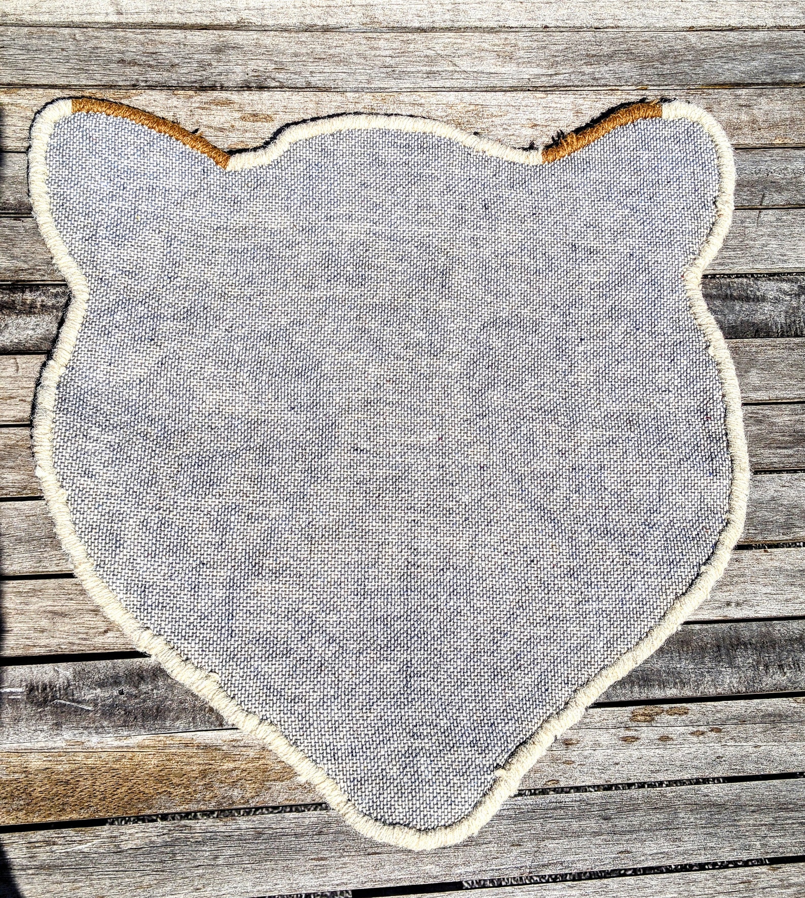 Eastern Indian Hand-tufted Leopard Face Shaped Accent Rug/mat - Etsy