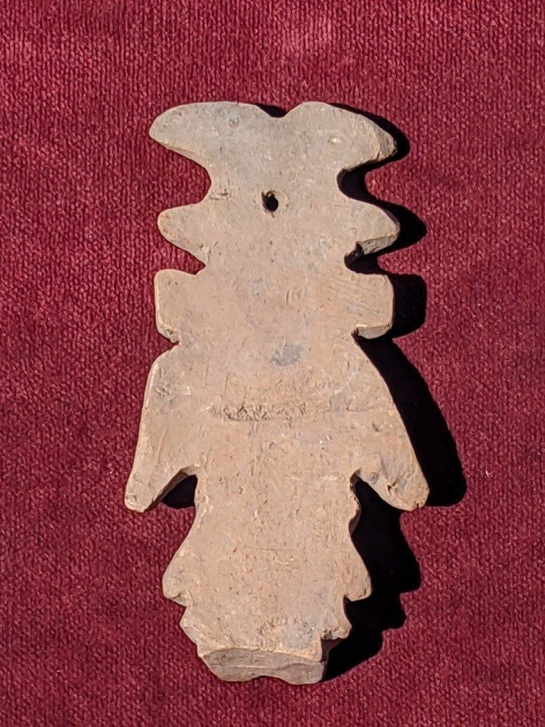 Multiple Vintage Mayan Terracotta Flat Talisman Figurines, 20th Century ...