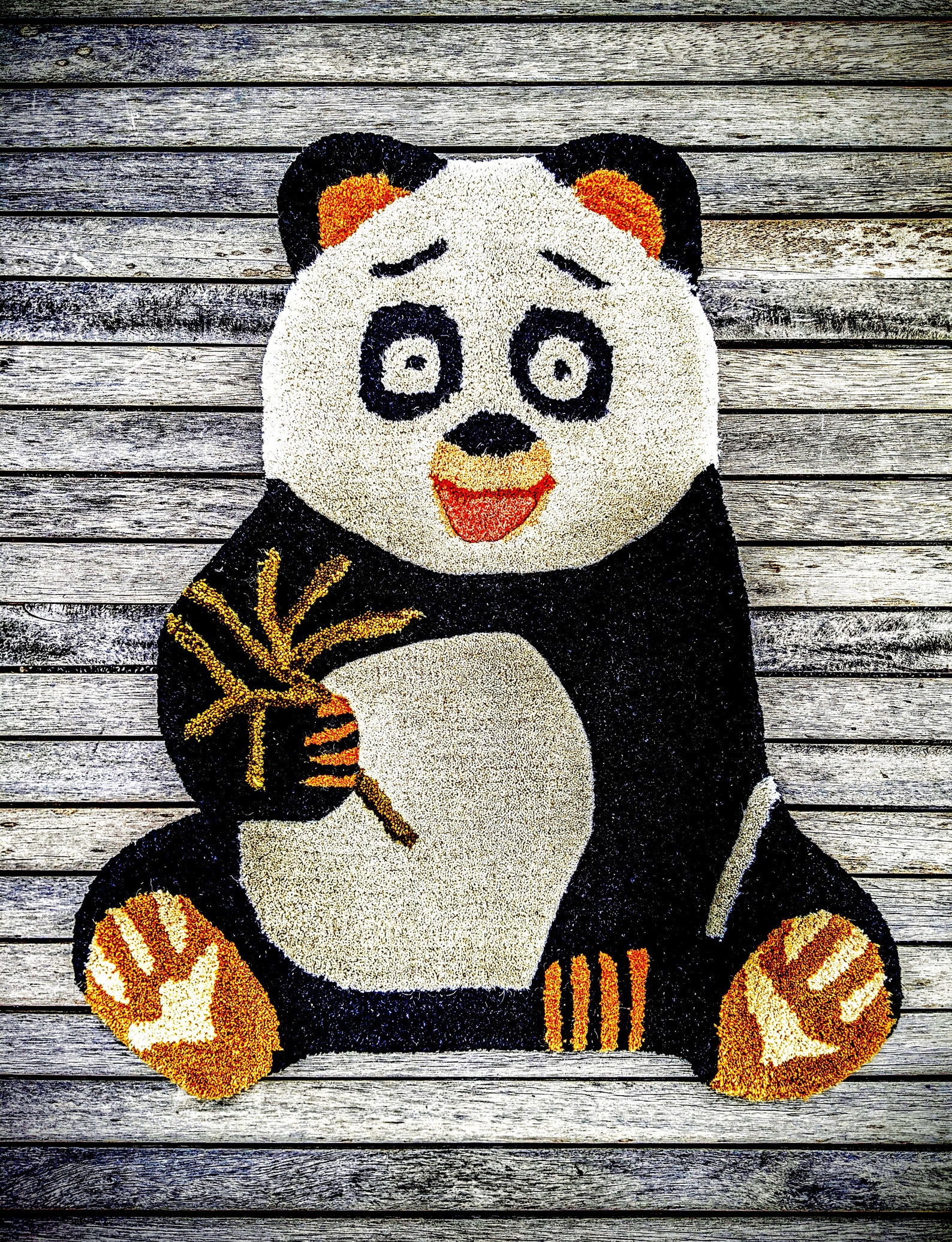 Eastern Indian Hand-tufted Panda Accent Rug/mat, Panda Spirit Animal ...
