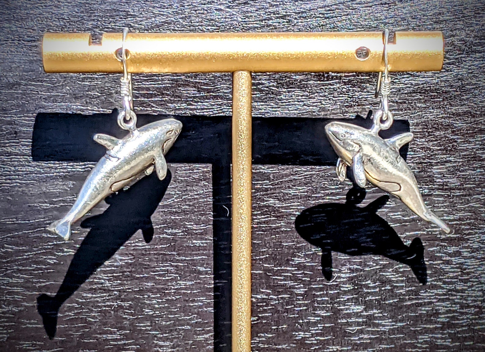 Silver Dolphin Dangle Earrings, 925 Silver, Made in Italy. Porpoise ...