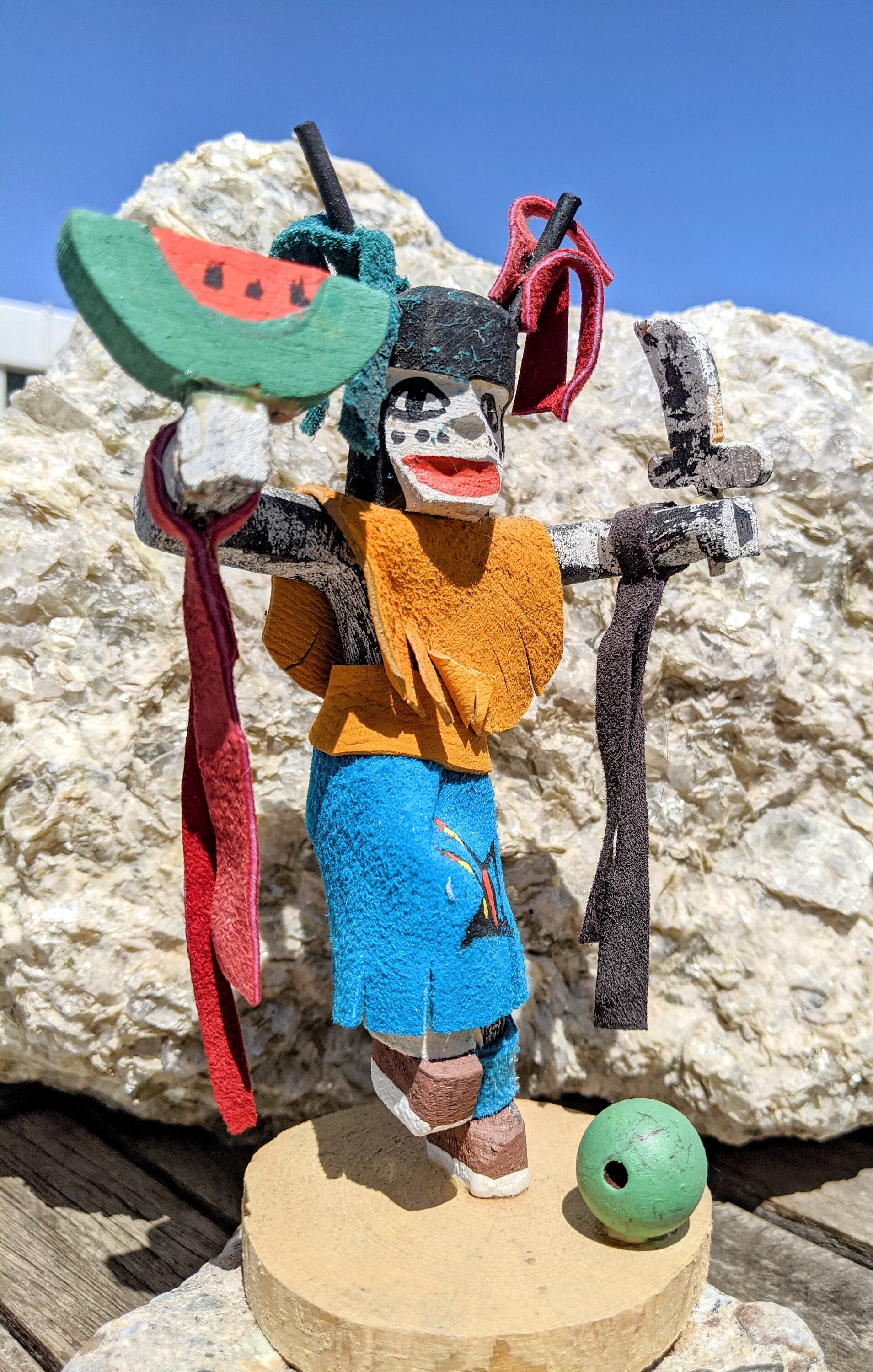 Native American Begay Wooden Kachina Doll Clown | Etsy