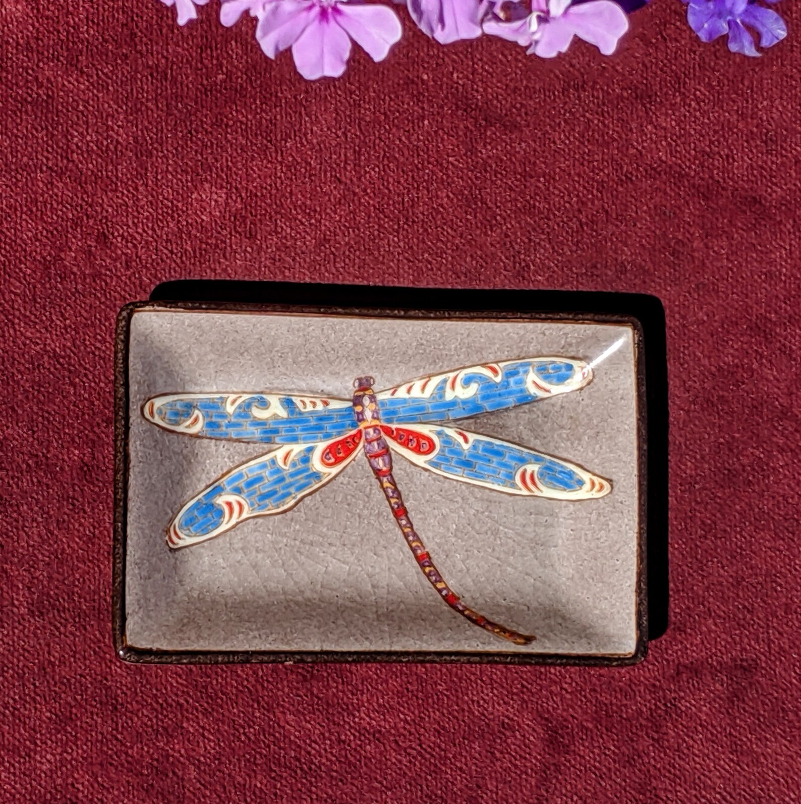 Dragonfly Hand-Painted Altar Ceremony Ritual Trinket Dish | Etsy