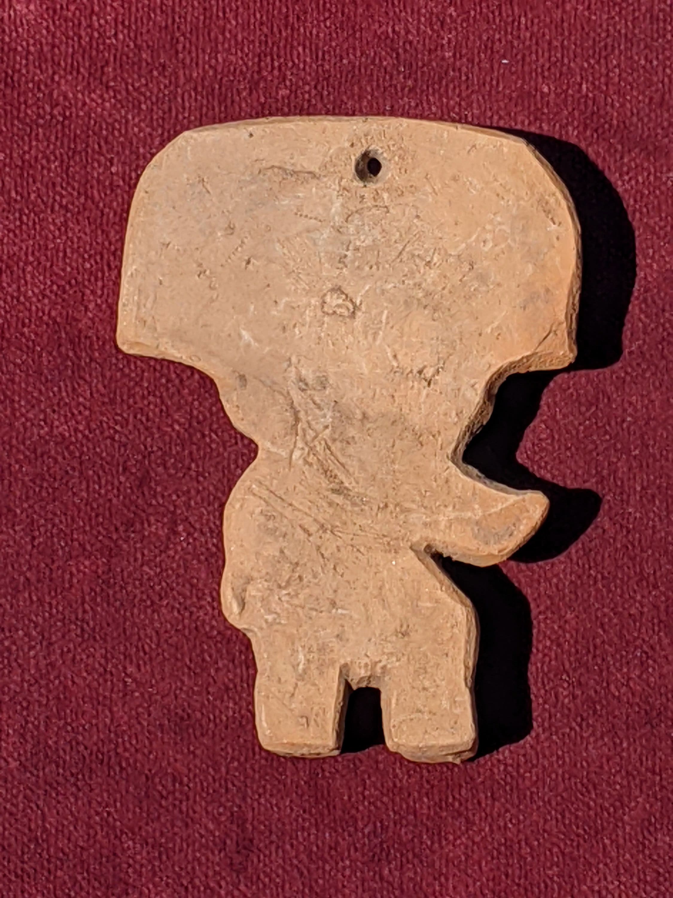 Multiple Vintage Mayan Terracotta Flat Talisman Figurines, 20th Century ...