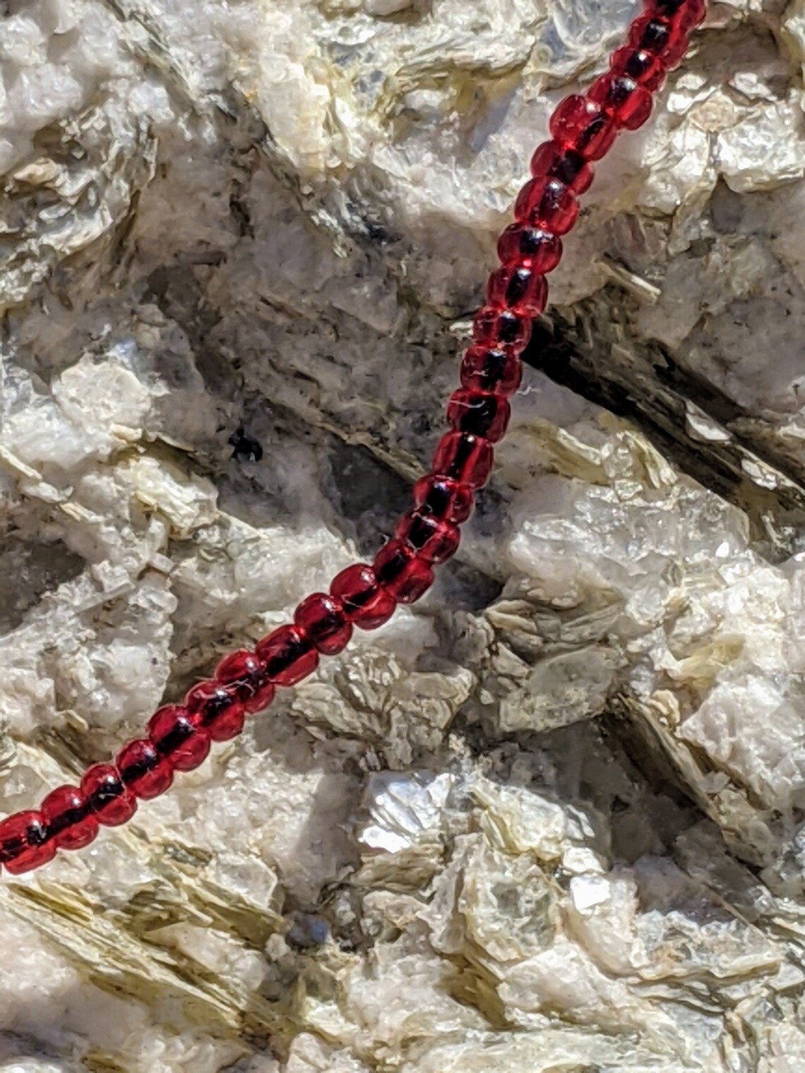 Polished Pyrope Garnet Gemstone Necklace 925 Sterling Silver | Etsy