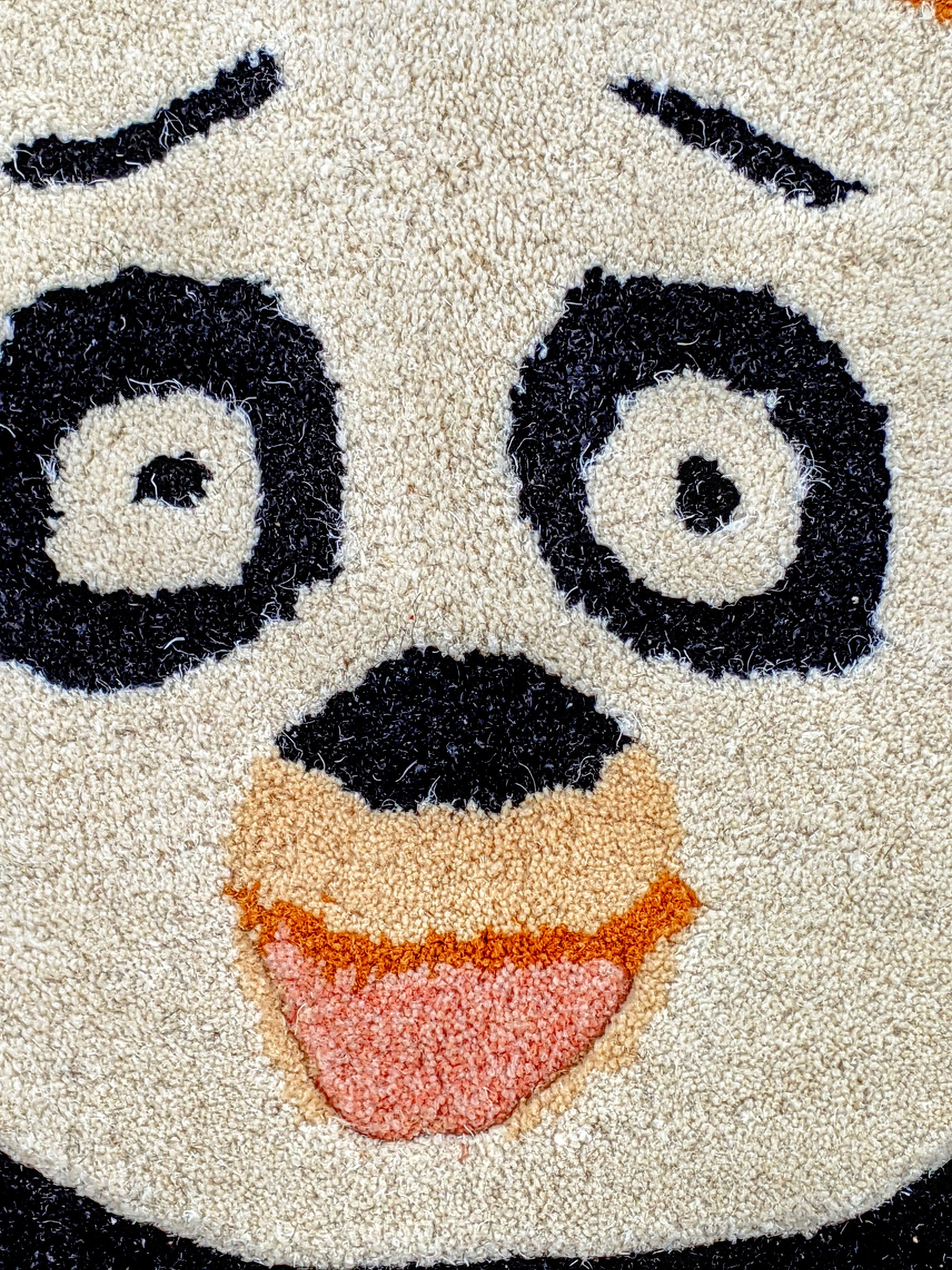 Eastern Indian Hand-tufted Panda Accent Rug/mat, Panda Spirit Animal ...