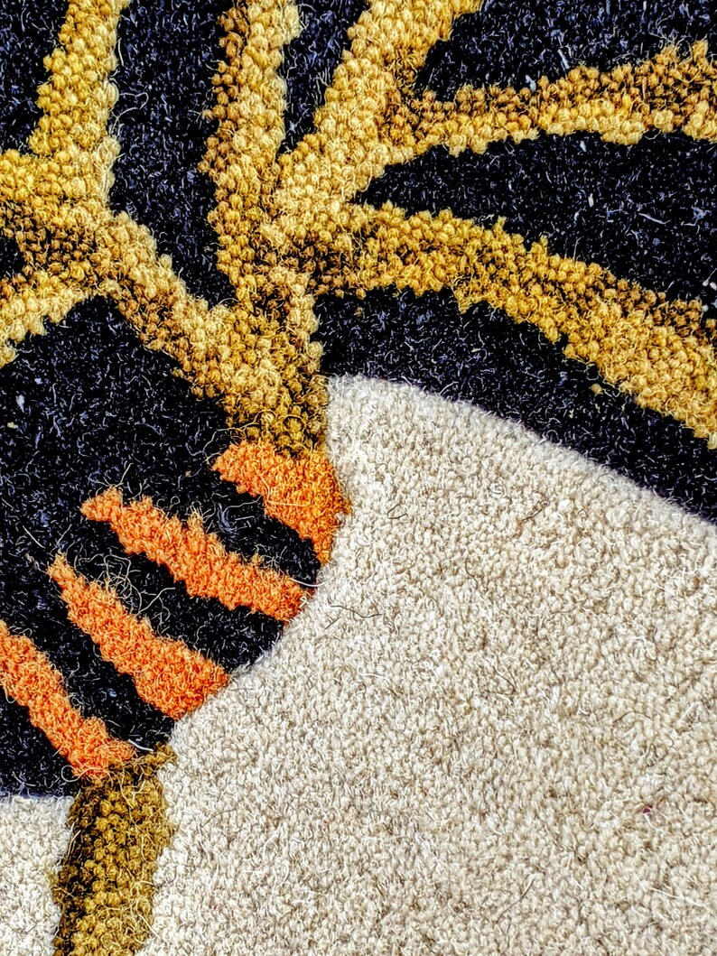 Eastern Indian Hand-tufted Panda Accent Rug/mat, Panda Spirit Animal ...