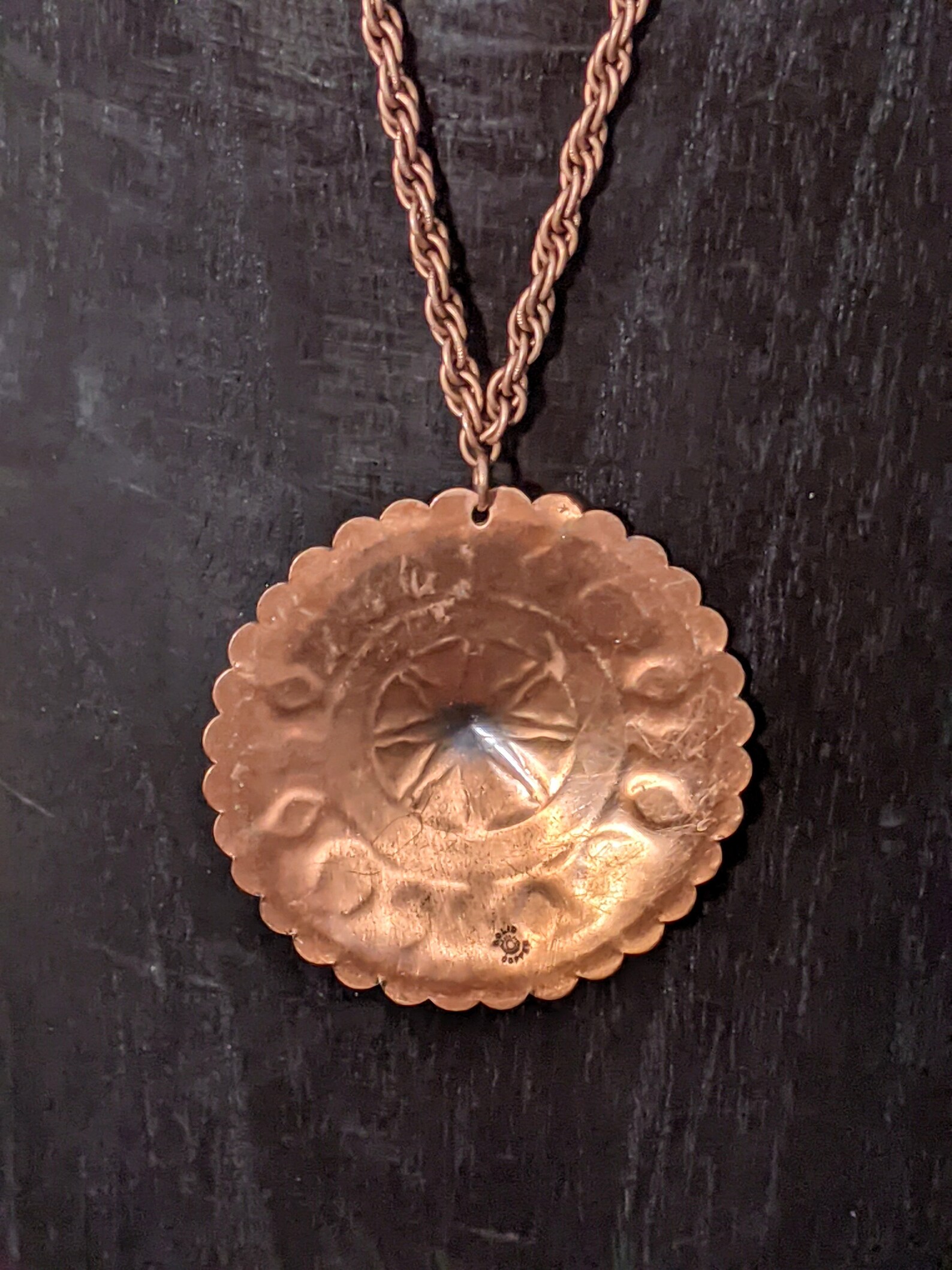 Native American Tribal Hammered Copper Statement Necklace on - Etsy