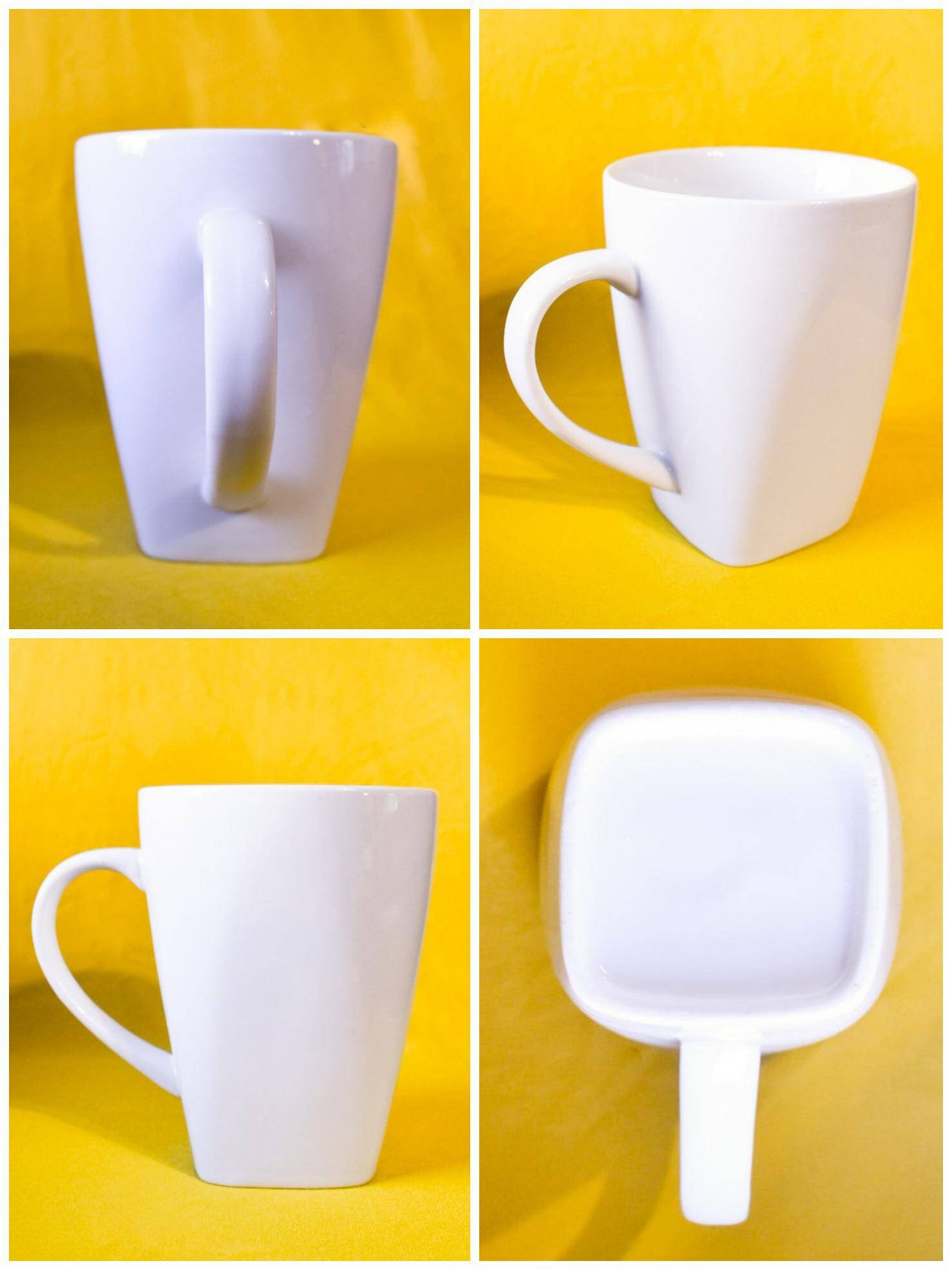 Tall square coffee mug 532ml | Etsy