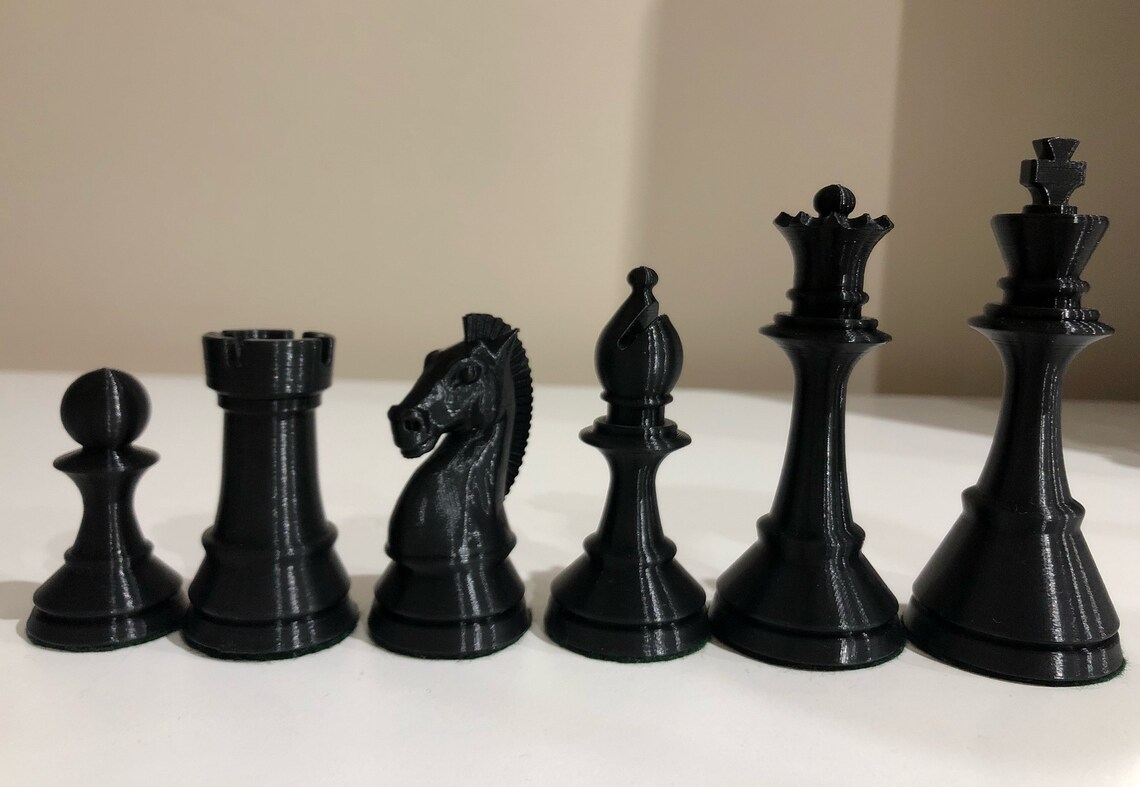 Chess Set Large & Weighted Classic Staunton Style 105/95mm | Etsy