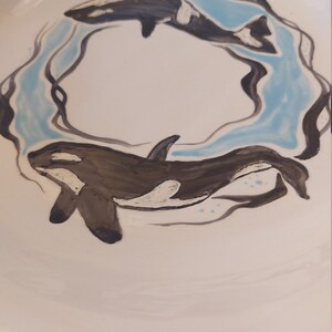 Hand Built Orca Plate - Etsy