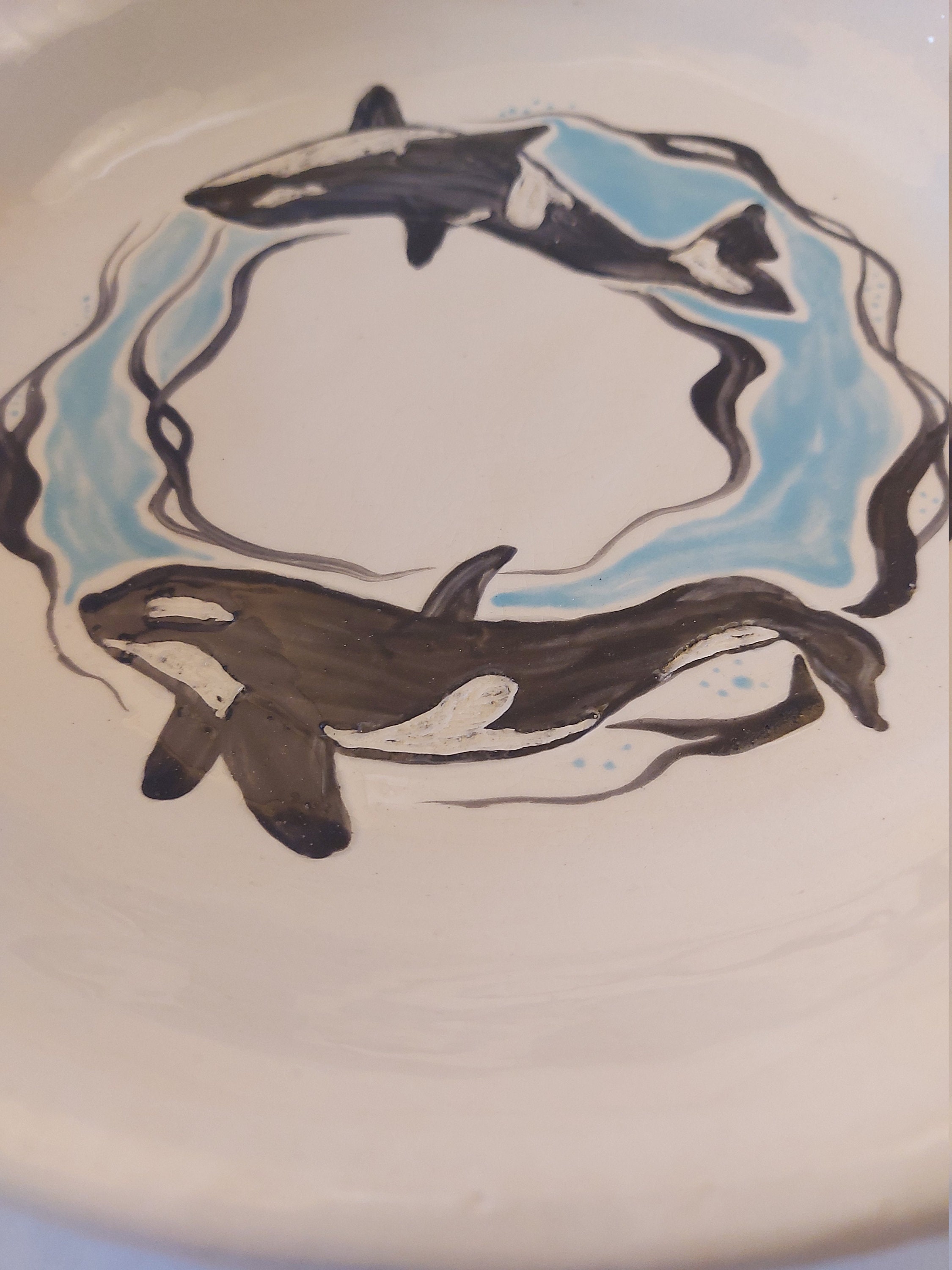 Hand Built Orca Plate - Etsy