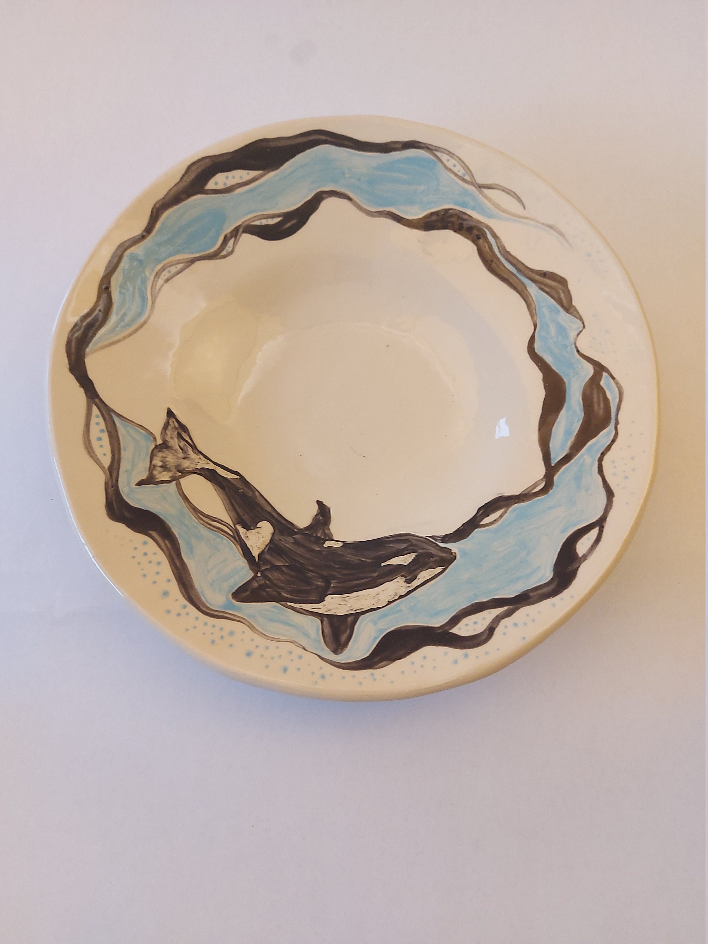 Hand Built Orca Plate - Etsy