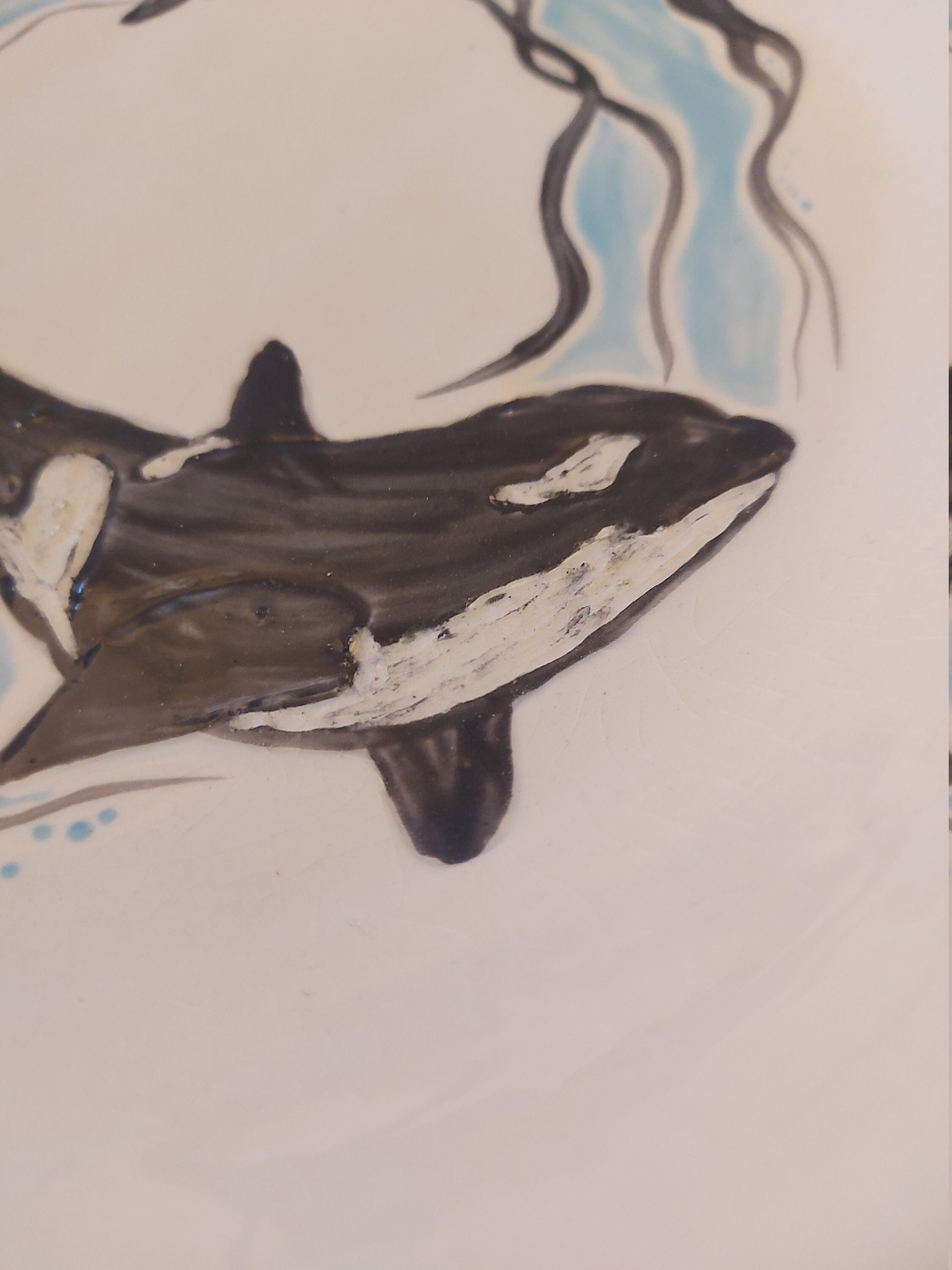 Hand Built Orca Plate - Etsy