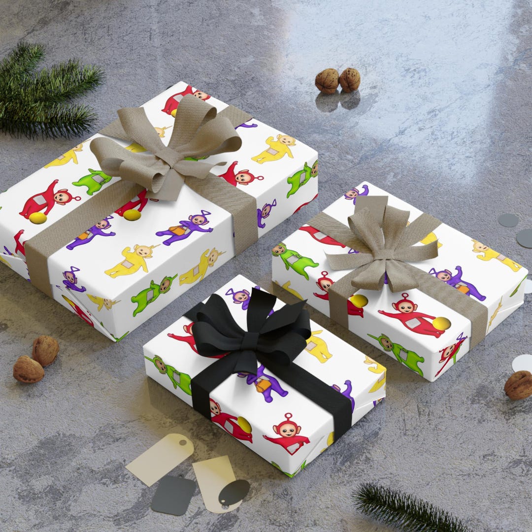 Telly Tubbies Gift Wrapping Paper Rolls, 1pc - Etsy