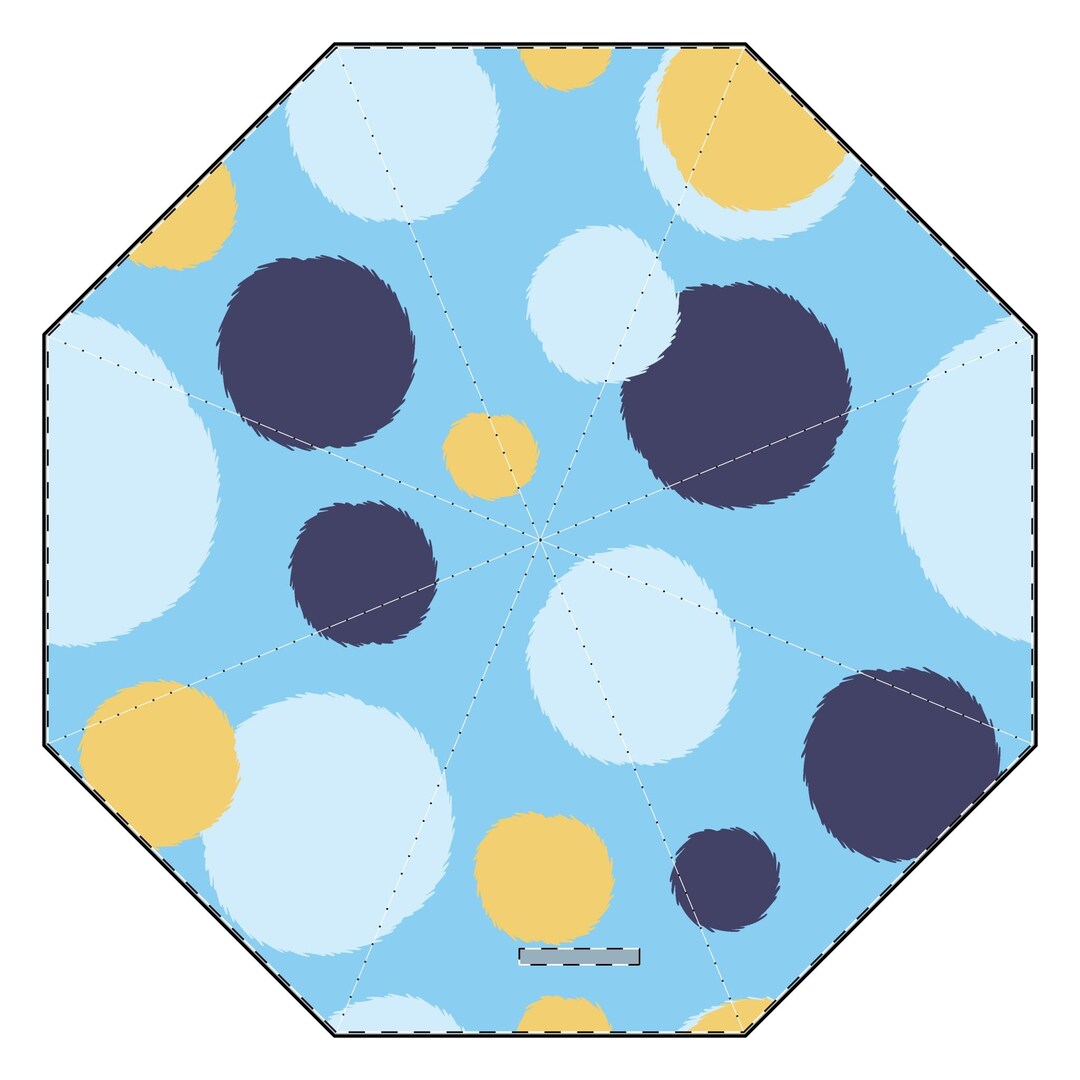 Bluey Spots Semi-automatic Foldable Umbrella - Etsy