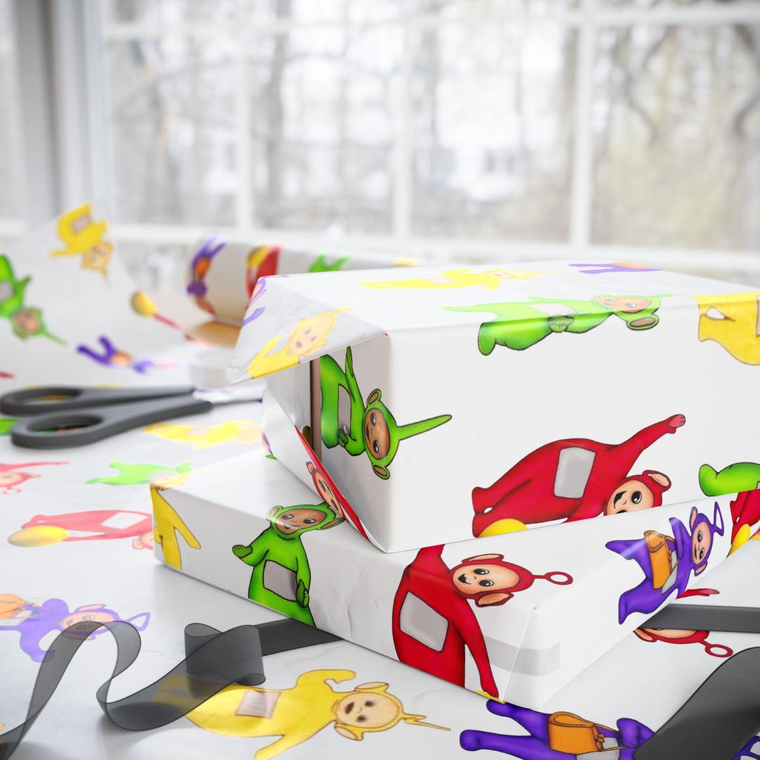 Teletubbies Wrapping Papers, Gift Wrap, Birthday Party Supplies ...