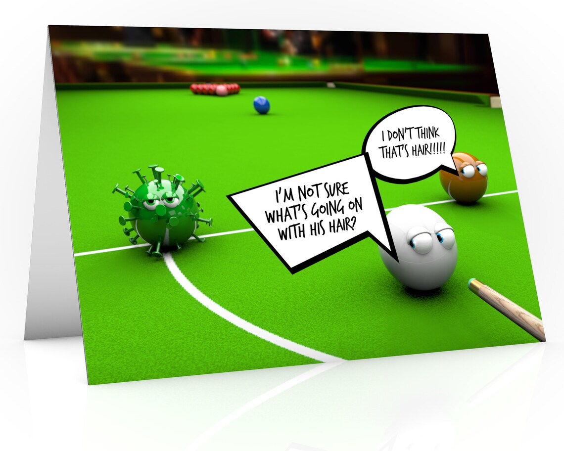 Funny Snooker Birthday Card Covid Lockdown Themed Greeting - Etsy UK