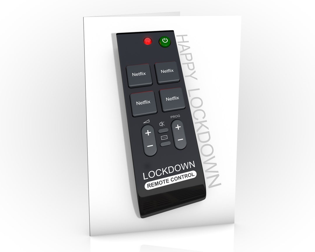 Lockdown Remote Control - Funny Lockdown Card - Quarantine Card ...