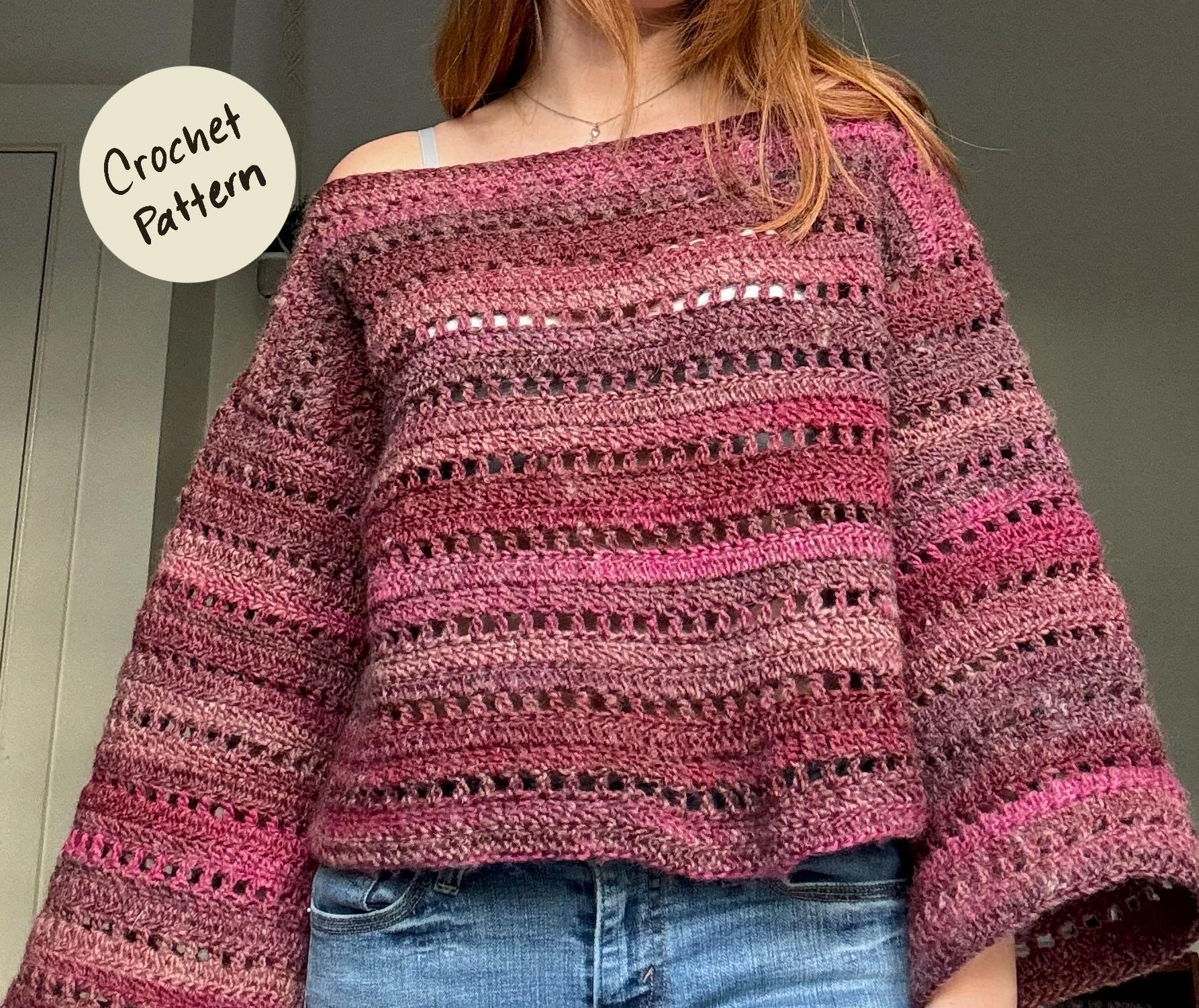 The Kenzie Sweater Crochet Pattern - Etsy