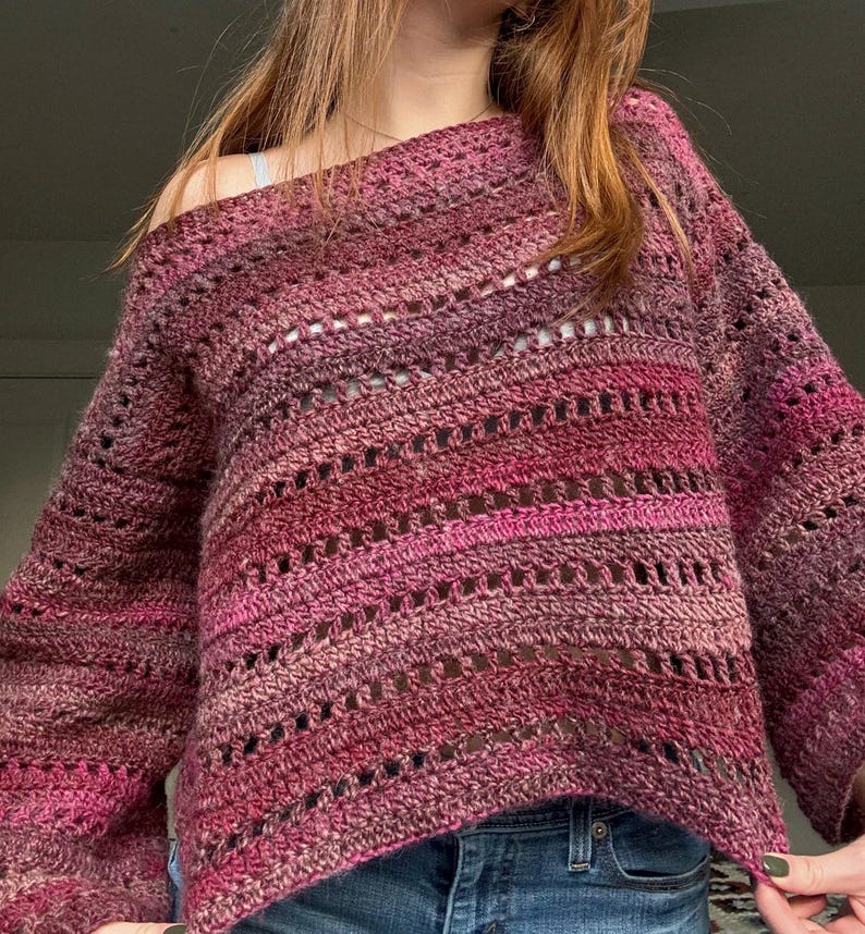 The Kenzie Sweater Crochet Pattern - Etsy