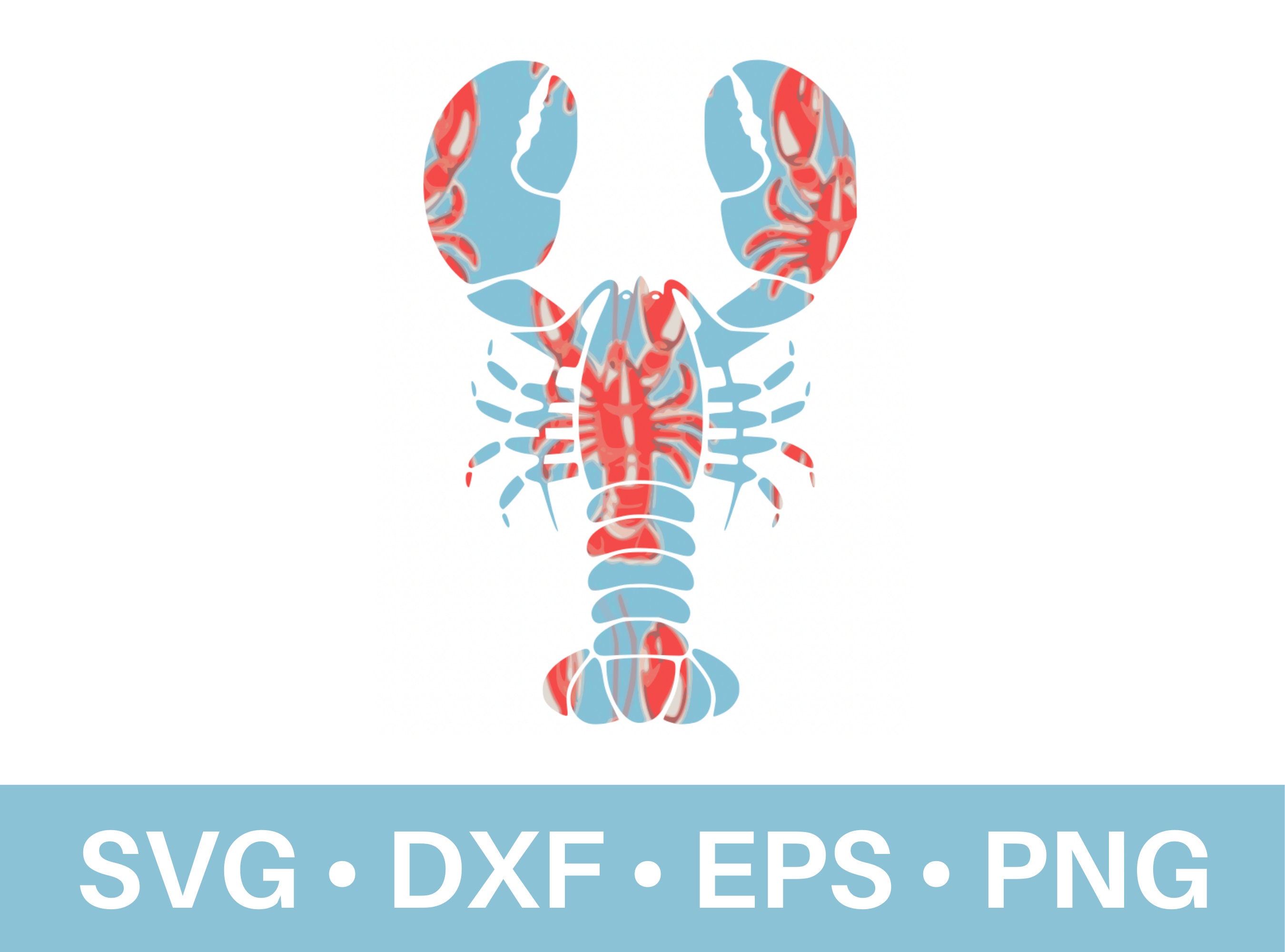 Preppy Lobster Cut File Cute Lobster SVG Lobster Clip Art - Etsy