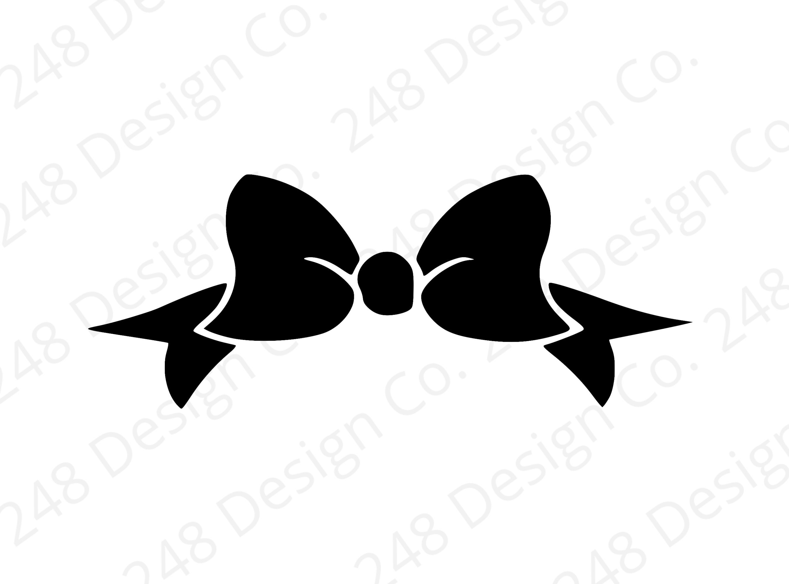Bow Monogram Cut File Deer Antler Bow Bow Clip Art Monogram Bow SVG ...