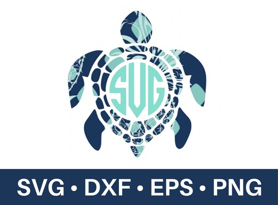 Sea Turtle Monogram Frame Sea Turtle Monogram Sea Turtle | Etsy