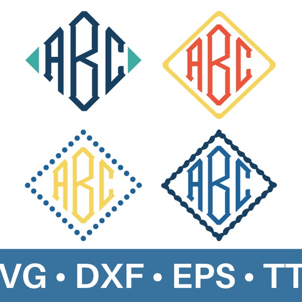 Monogram Svg - Etsy