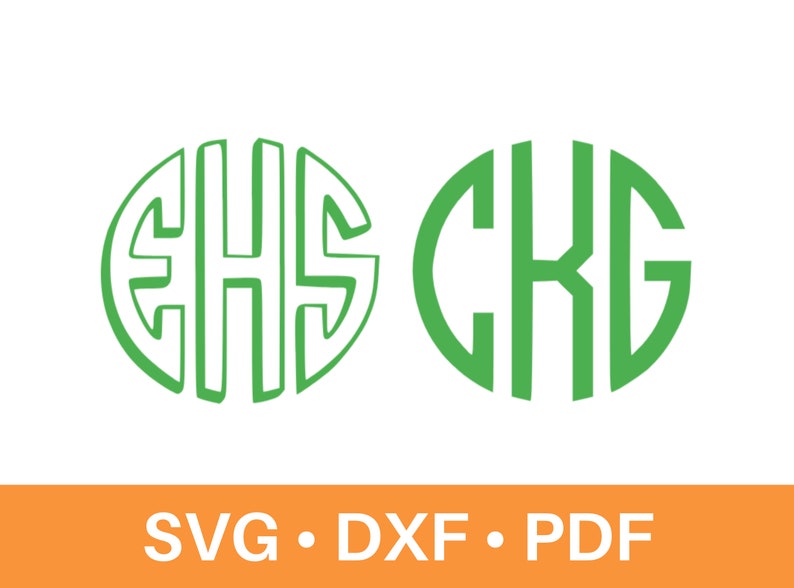Circle Monogram Font SVG Bundle | 3D Monogram Svg | 3D Monogram DXF ...