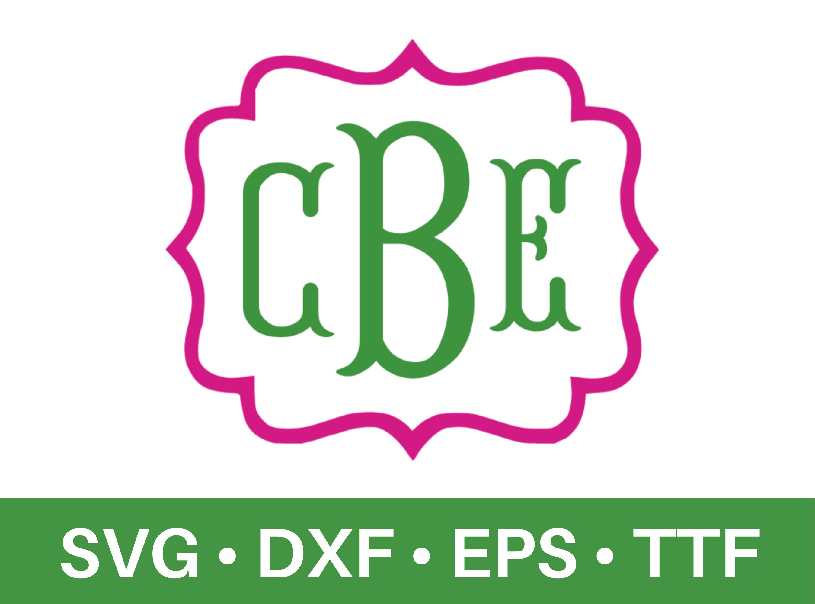 Fishtail Monogram Font SVG Files Fishtail Font Fishtail - Etsy