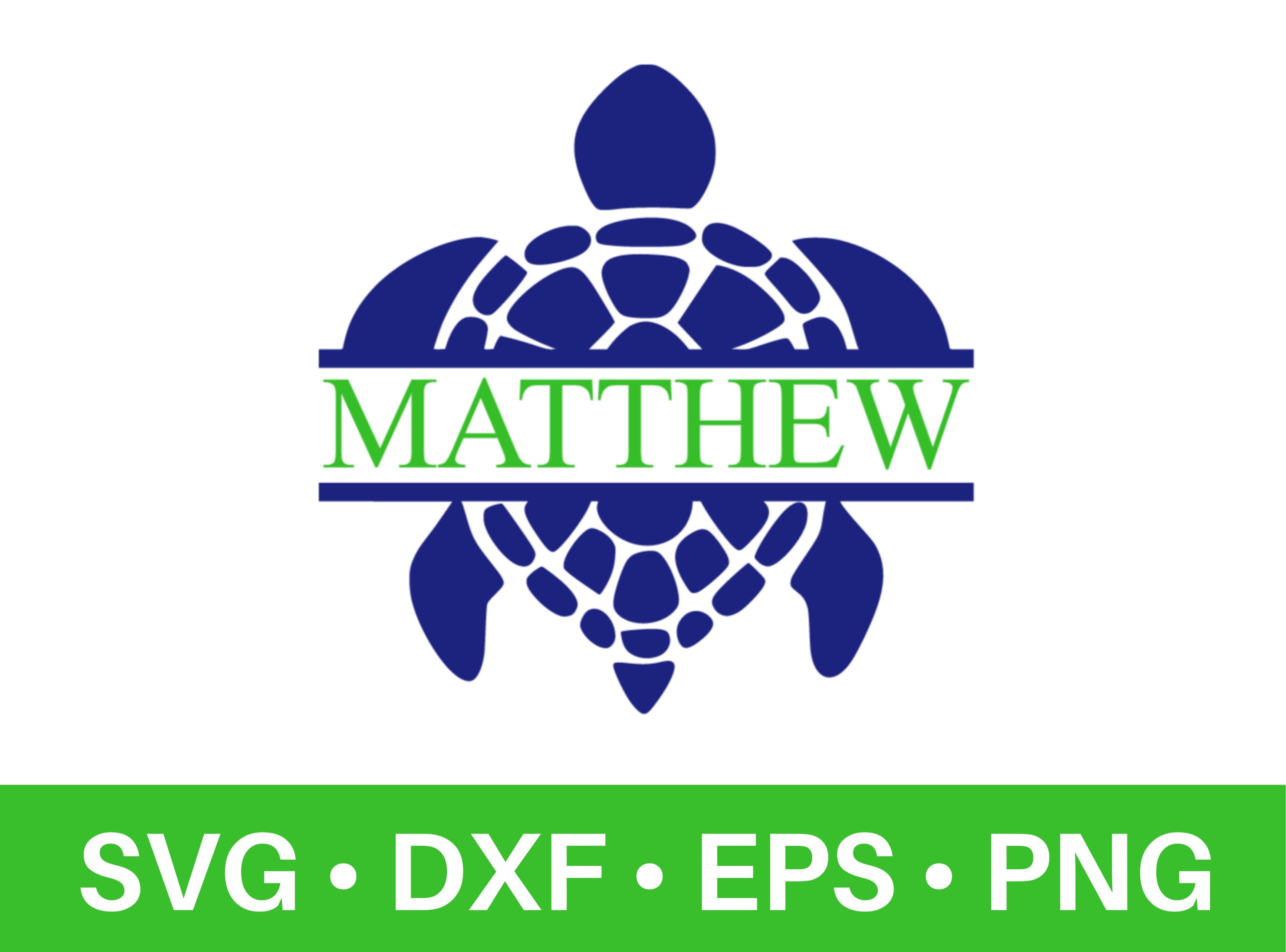 Sea Turtle Cut File Sea Turtle Monogram Sea Turtle Name - Etsy